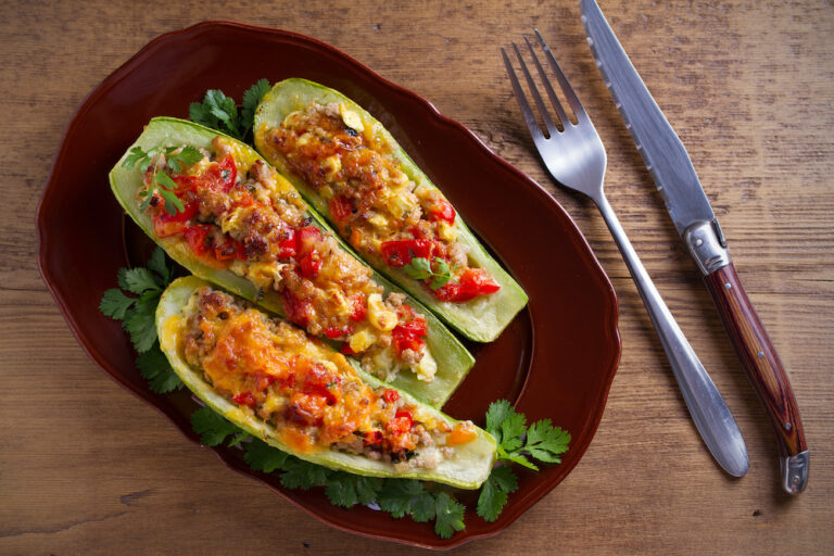 Stuffed Courgettes - Veg Power